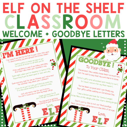 Christmas Elf Arrival Welcome and Goodbye Letter for Class – shop ...